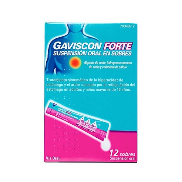 GAVISCON FORTE SUSPENSIÓN ORAL, 12 SOBRES
